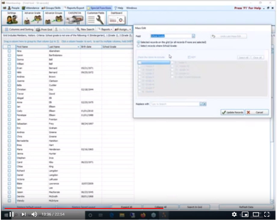 Membership: Mass Edit (v20 & Newer) | ChMS